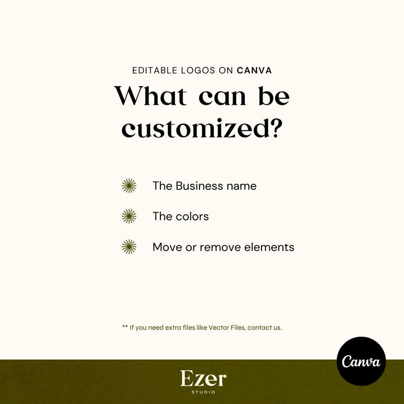 Editable Camera Logo Design | DIY Canva Modern Boho Logo | Elegant ...