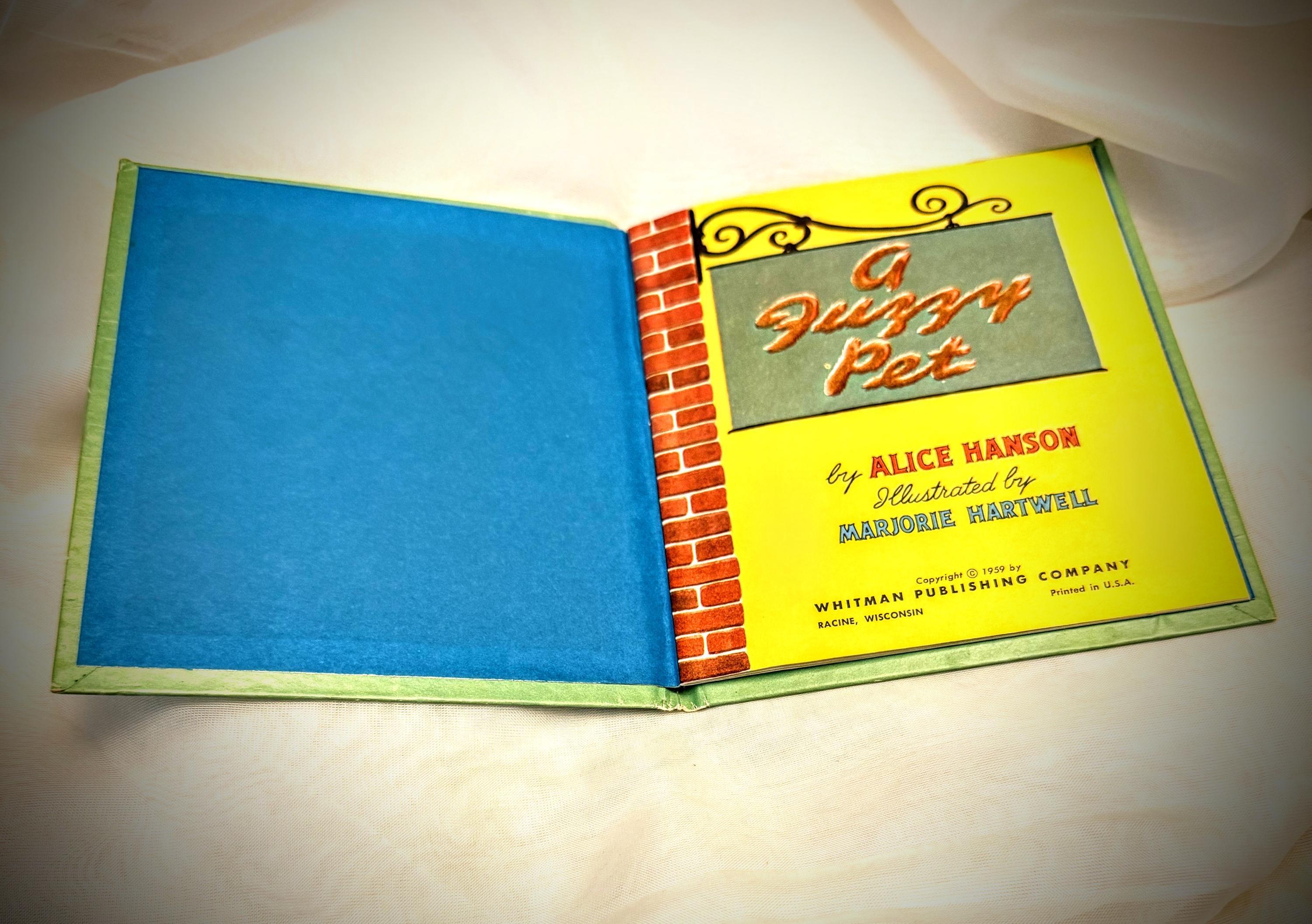 Vintage Children’s Book: A Fuzzy Pet, 1959 Alice Hanson - Etsy
