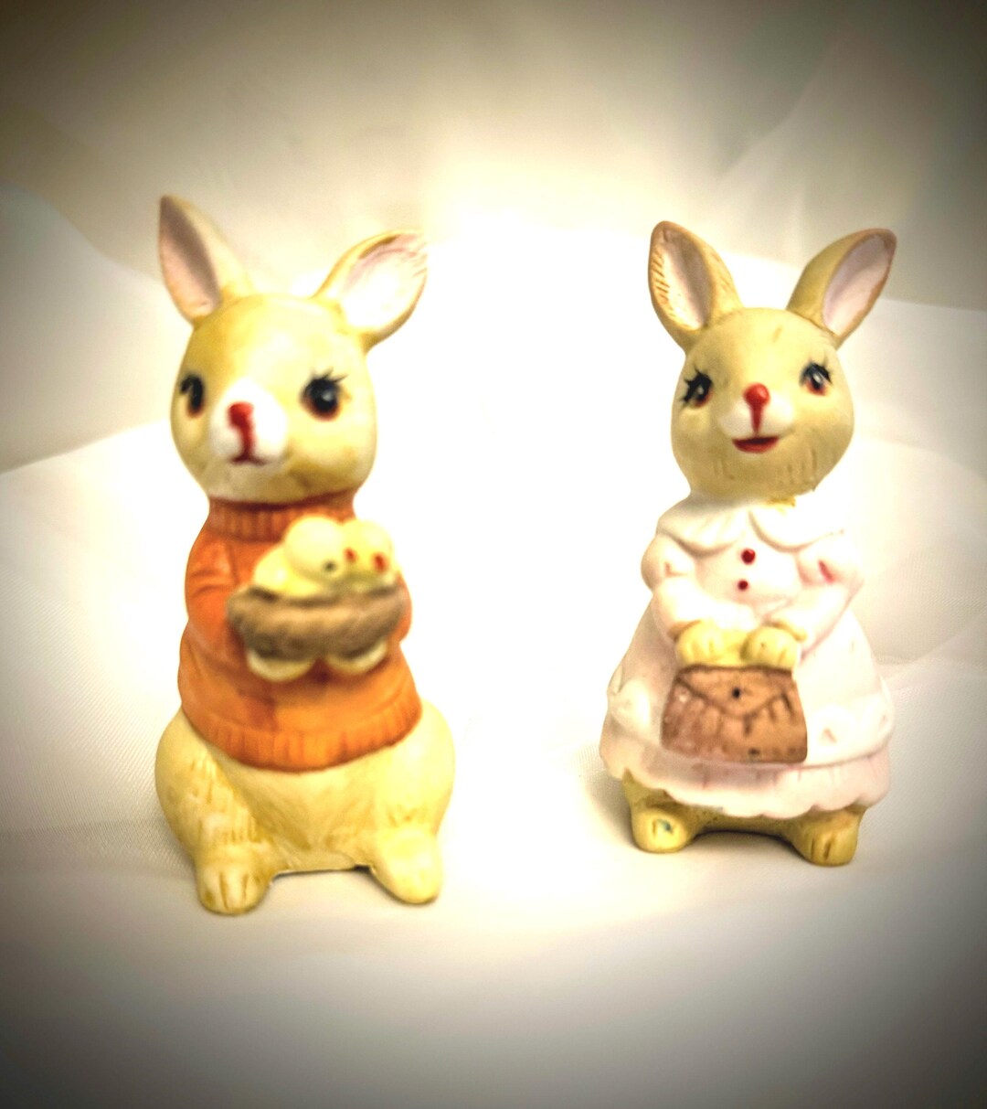 Vintage Bunny Figurines - Etsy