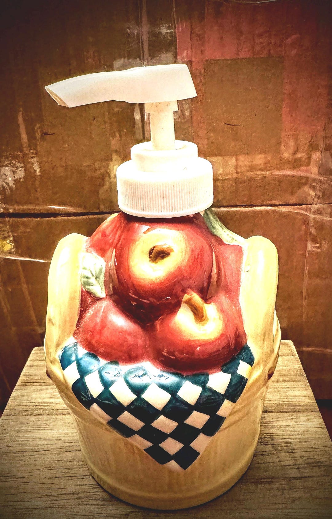 Vintage 1990s Apple Soap Dispenser - Etsy