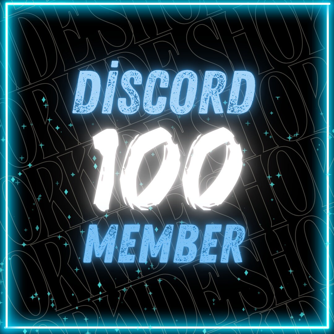 100 DISCORD MEMBERS - Etsy