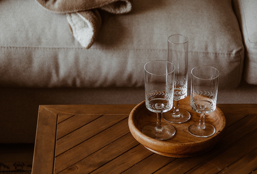 Mid-century Crystal Glass Set | Rosenthal Studio Line | Bay Leaf ...