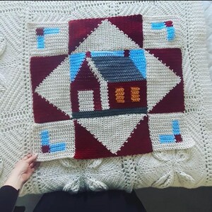 CROCHET PATTERN Little House Afghan - Blanket, Throw - PDF Download - Etsy