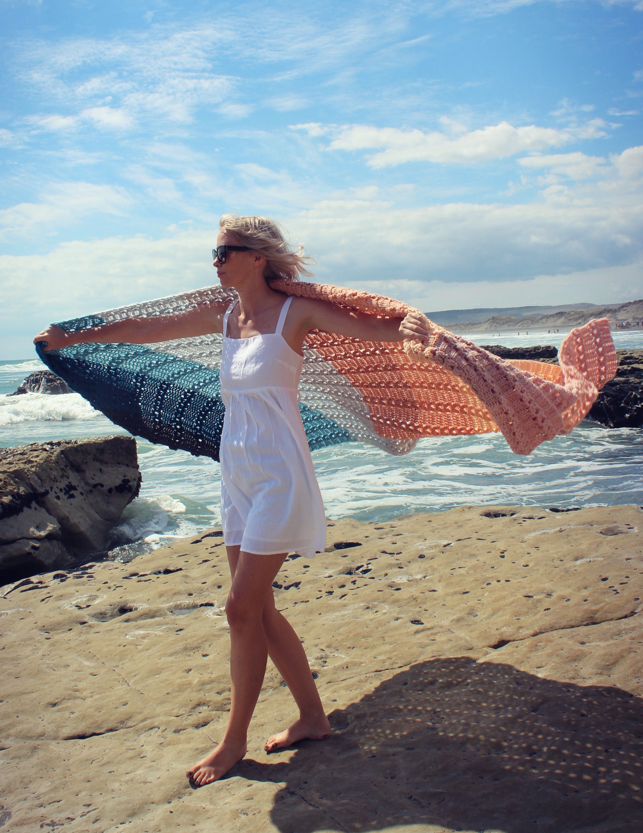 CROCHET PATTERN Sunset Beach Throw Make to Any Size PDF - Etsy