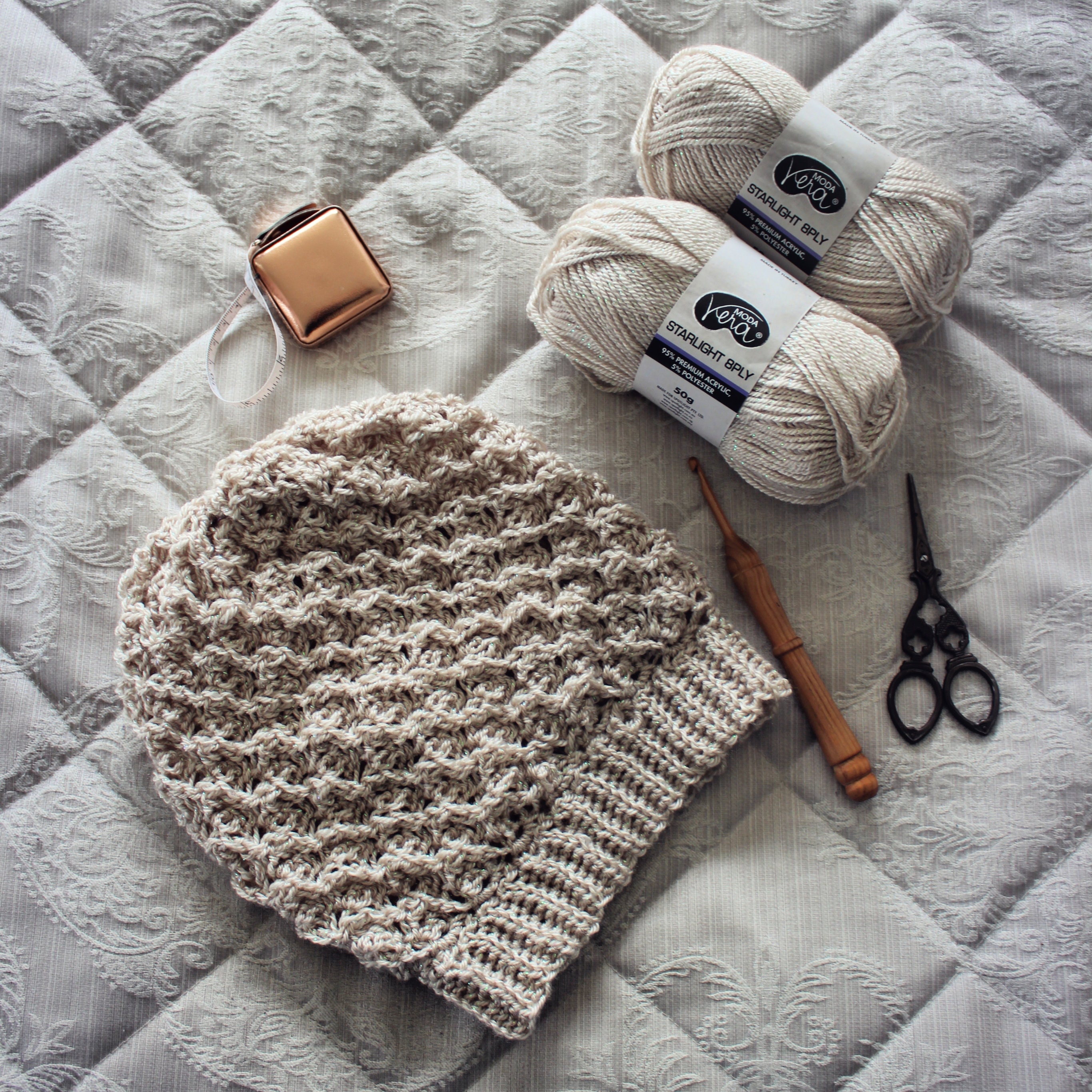 CROCHET PATTERN Knit-look C2C Slouch Hat and Braided Cowl - Baby to ...