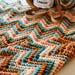 CROCHET PATTERN Zigzag Waffle Chevron Blanket - Make to Any Size - PDF ...