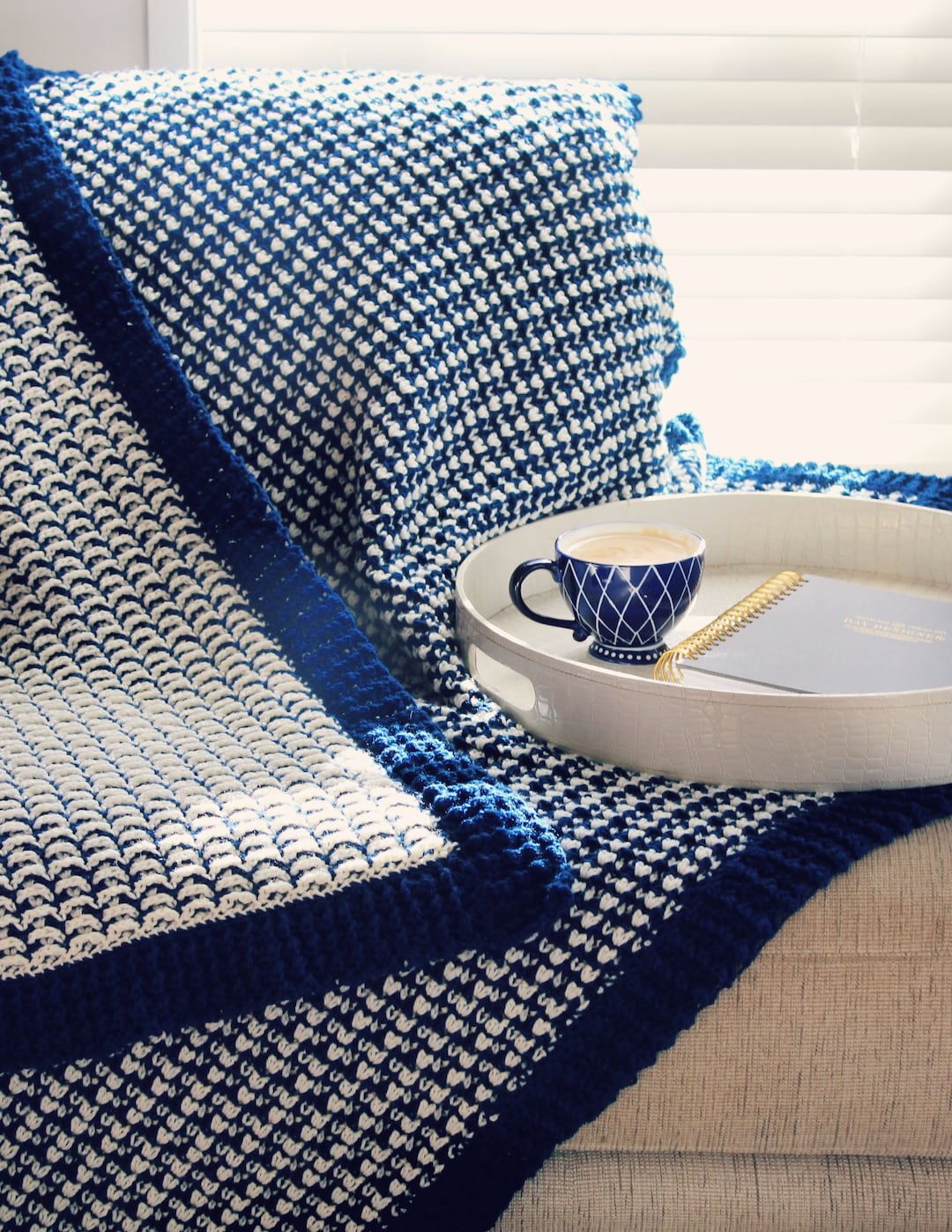 CROCHET PATTERN Nordic Throw - Make to Any Size - PDF Download - Etsy