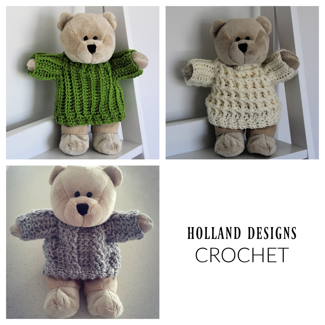 CROCHET PATTERN Outfits for Bear 11 Chest PDF Download - Etsy
