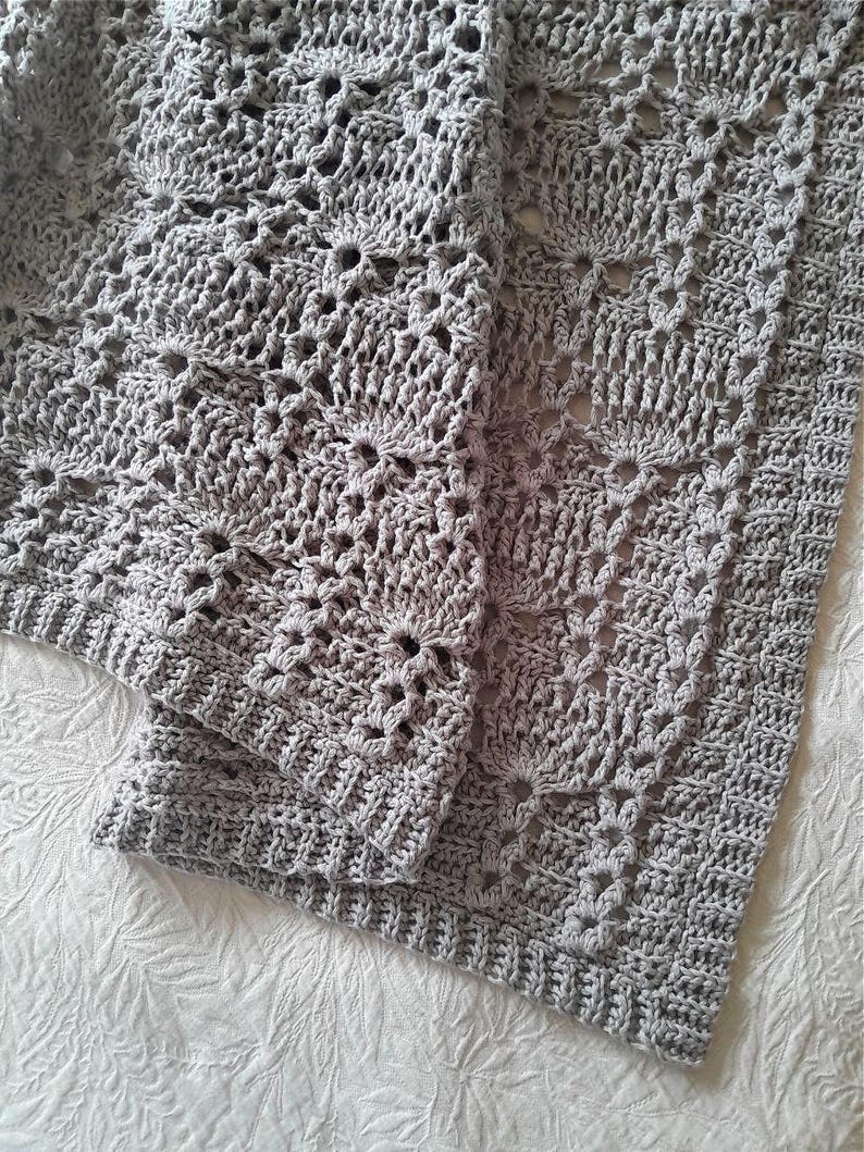 CROCHET PATTERN Desert Palm Afghan - Make a Blanket of Any Size - PDF ...