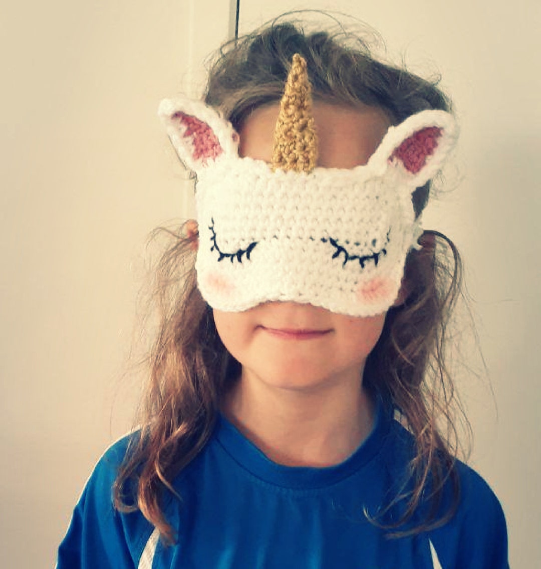 CROCHET PATTERN Unicorn Sleep Mask - Dress up - PDF Download - Etsy