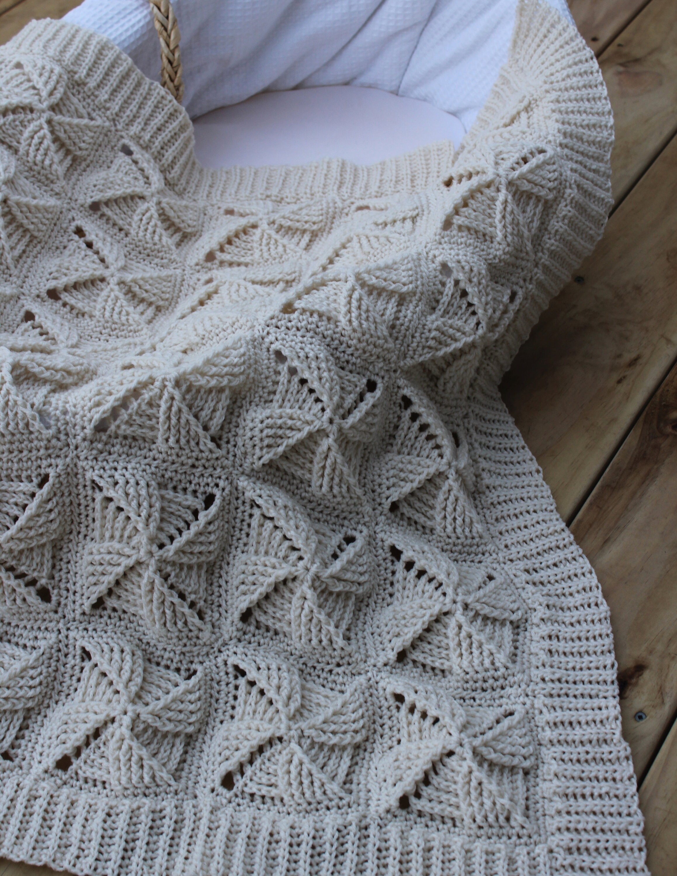 CROCHET PATTERN Textured Pinwheel Afghan - Make to Any Size - PDF ...