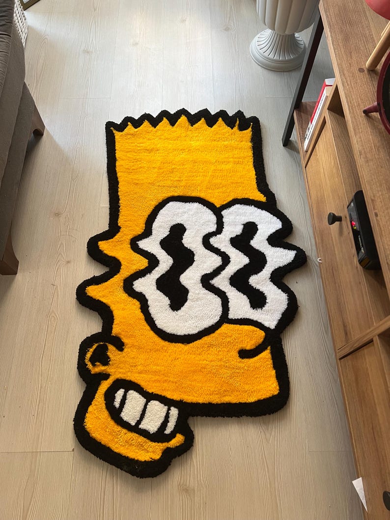 Simpson Tufted Rug - the Simpsons Rug -custom Tufting Rug - Etsy