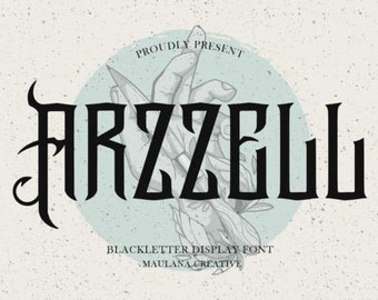 Nightmare Gothic Font, Gothic Font, Mystery Font, Halloween Font ...