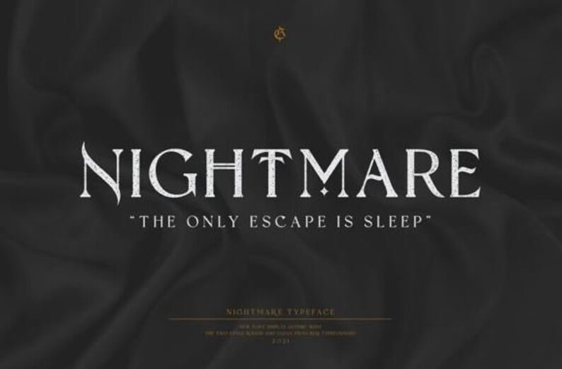 Nightmare Gothic Font, Gothic Font, Mystery Font, Halloween Font ...