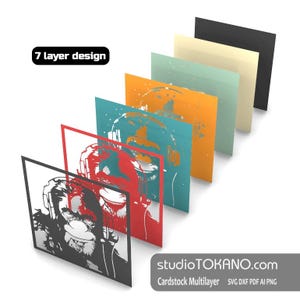 3D Layered SVG That Works for CRICUT! Multilayer Svg Chimpansee ...