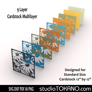 3D Layered SVG Cardstock Cut File for Multilayer Mandala Wall Art ...