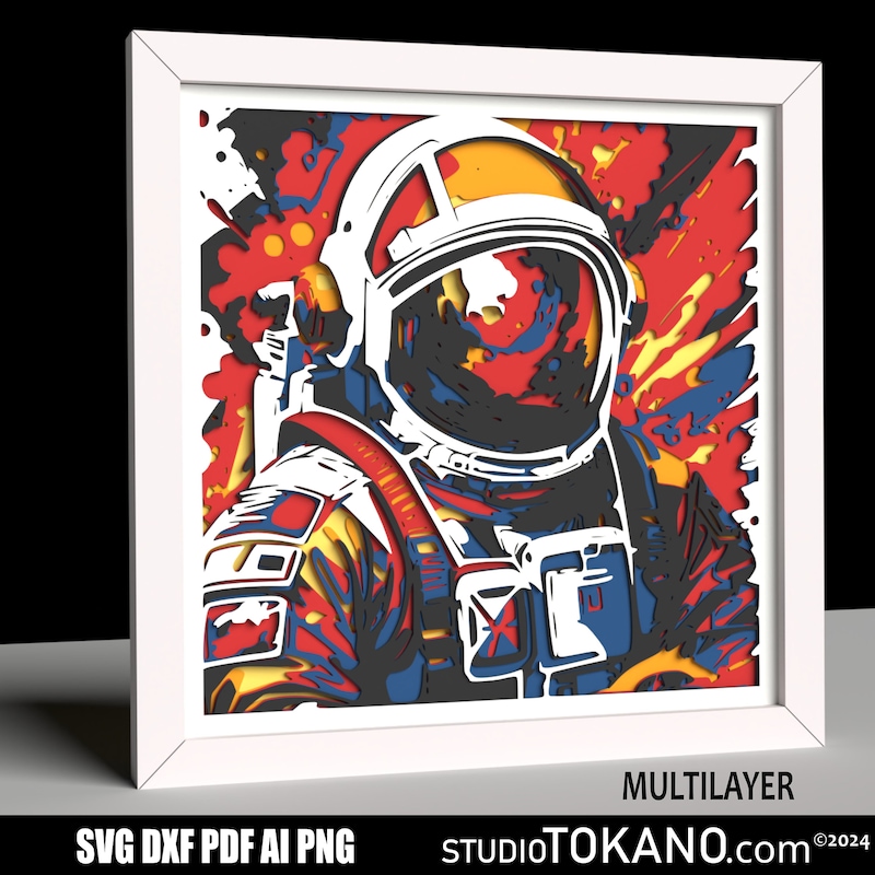 Template Astronaut Box - Etsy UK