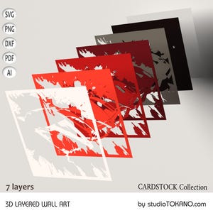 3D Layer SVG for CRICUT! Multilayer Ferrari Shadow Box. Standard Size ...