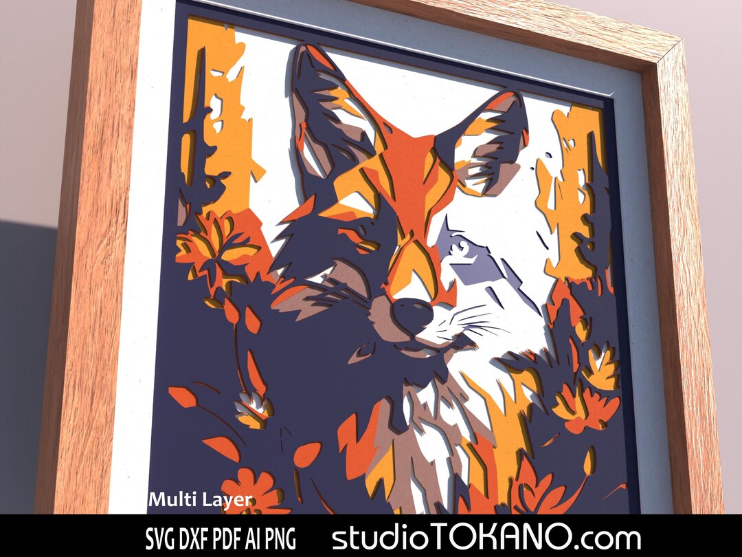 3D SVG Shadowbox, Layered Cardstock Paper Cut for Cricut, Multilayer ...