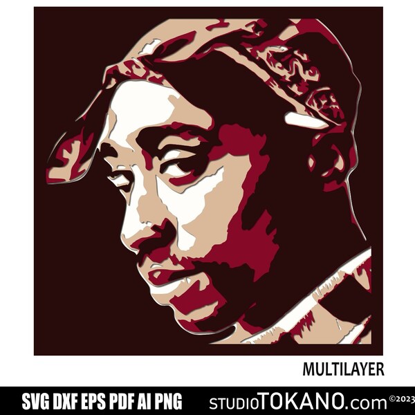 Tupac Svg - Etsy