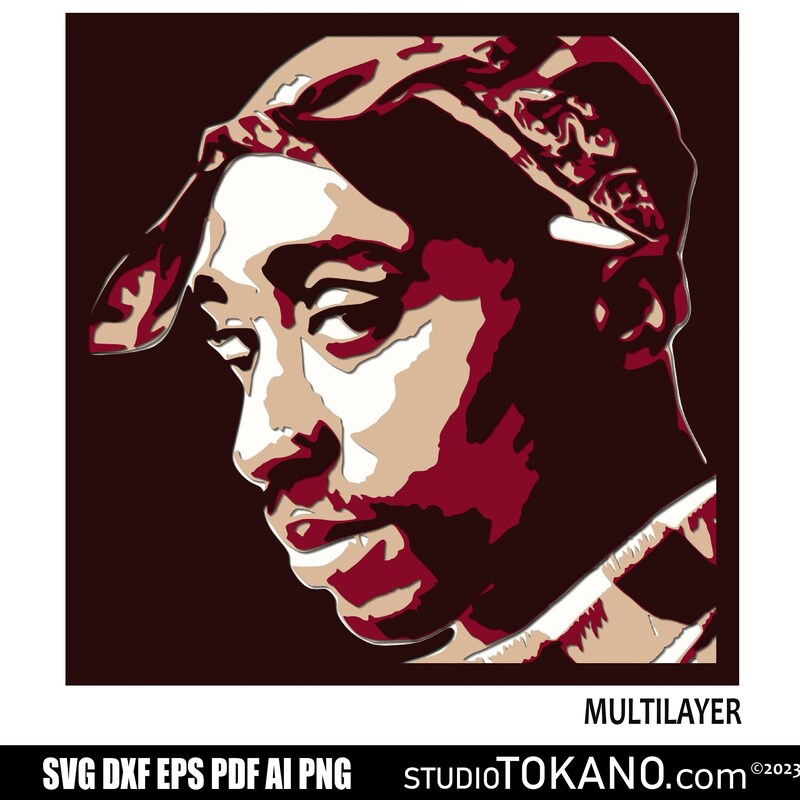 Tupac Svg - Etsy