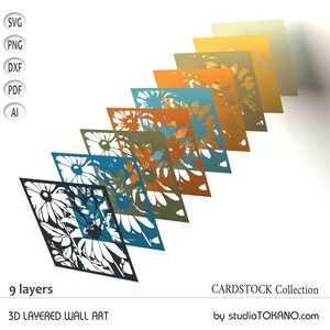 3D Layered SVG | Cardstock Cut File for Multilayer Mandala Wall Art ...