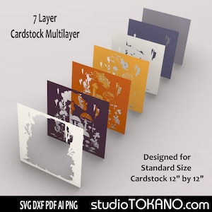 3D Layer SVG for CRICUT! Multilayer Mushroom Shadow Box. Standard Size ...