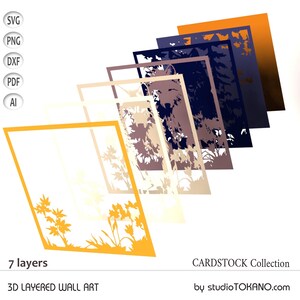 3D Layered SVG | Cardstock Cut File for Multilayer Mandala Wall Art ...