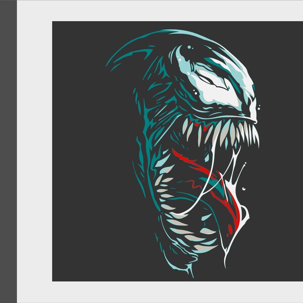Layered Venom Svg - Etsy