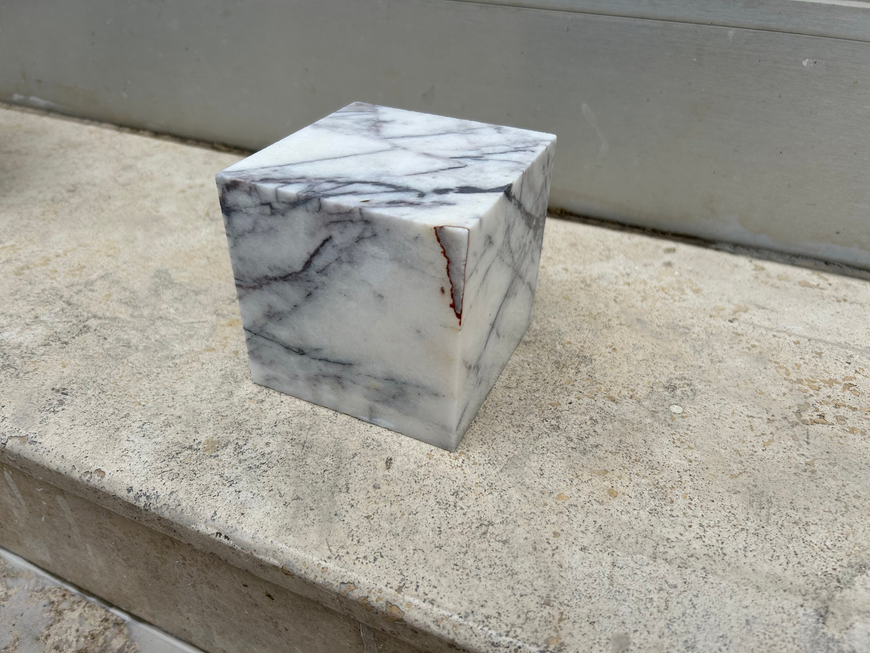 Calacatta Viola Marble Stone for Carving Sculpture, White Marble Block ...