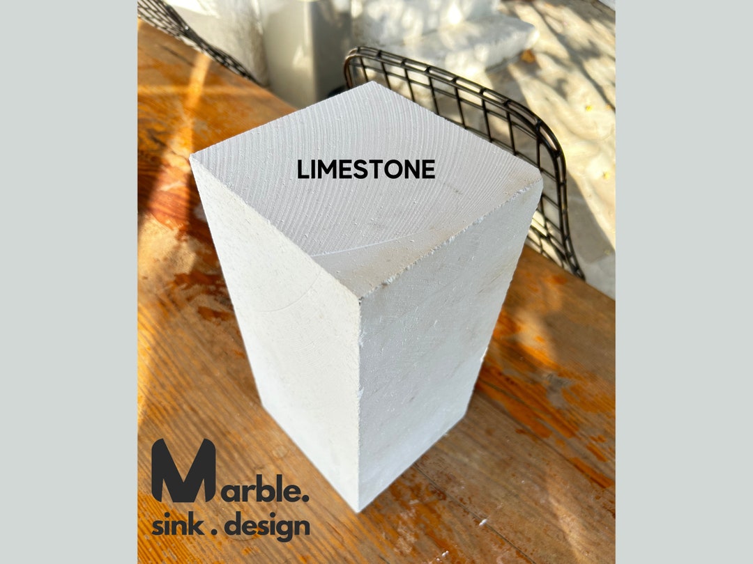 Limestone Block for Sculpting Custom Size, Soft, Easy to Shape White ...