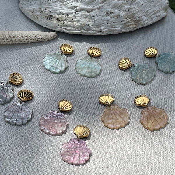Sea Shell Earrings - Etsy UK