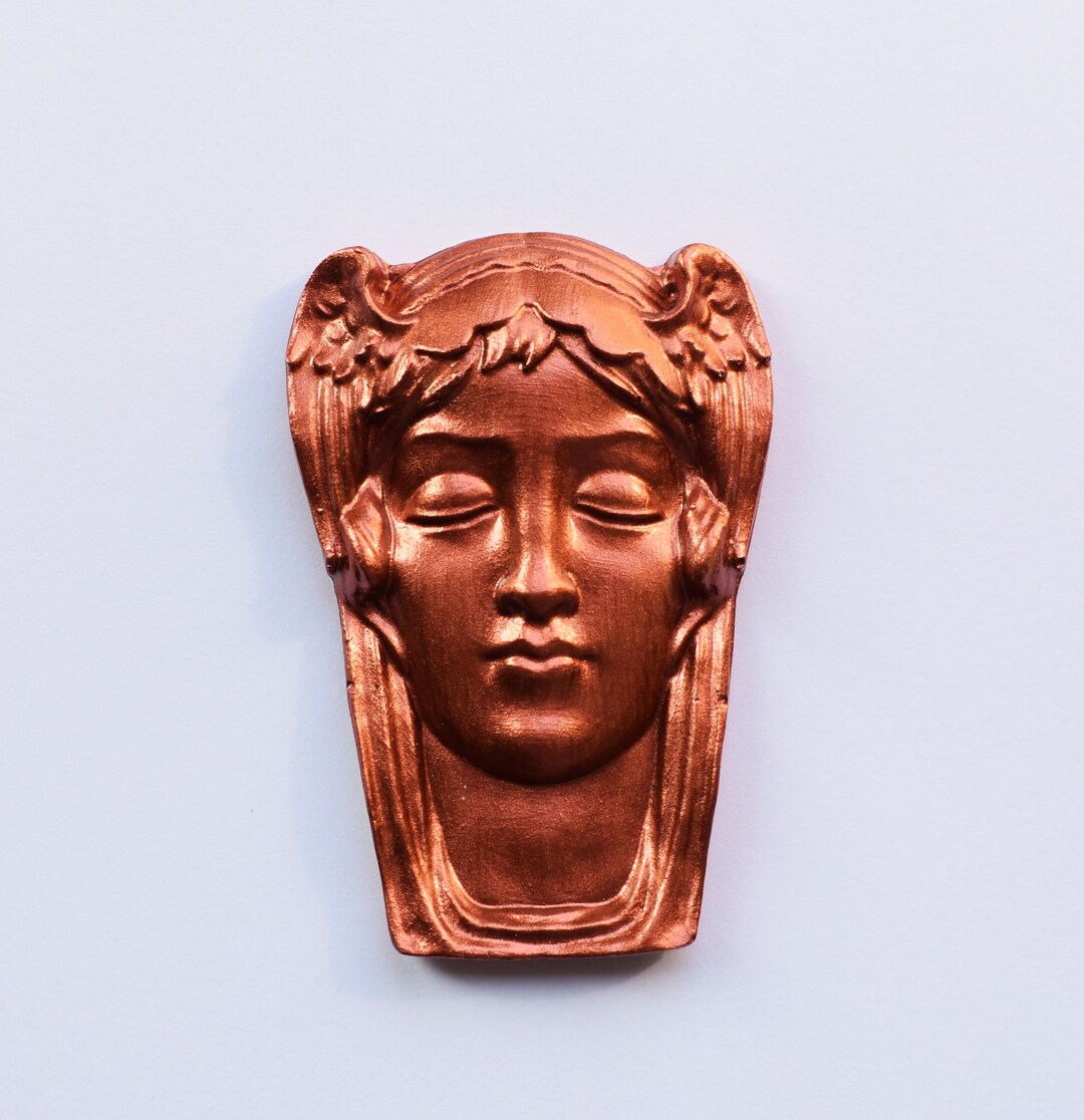 Resin Face Cabochon Art Nouveau Goddess - Etsy