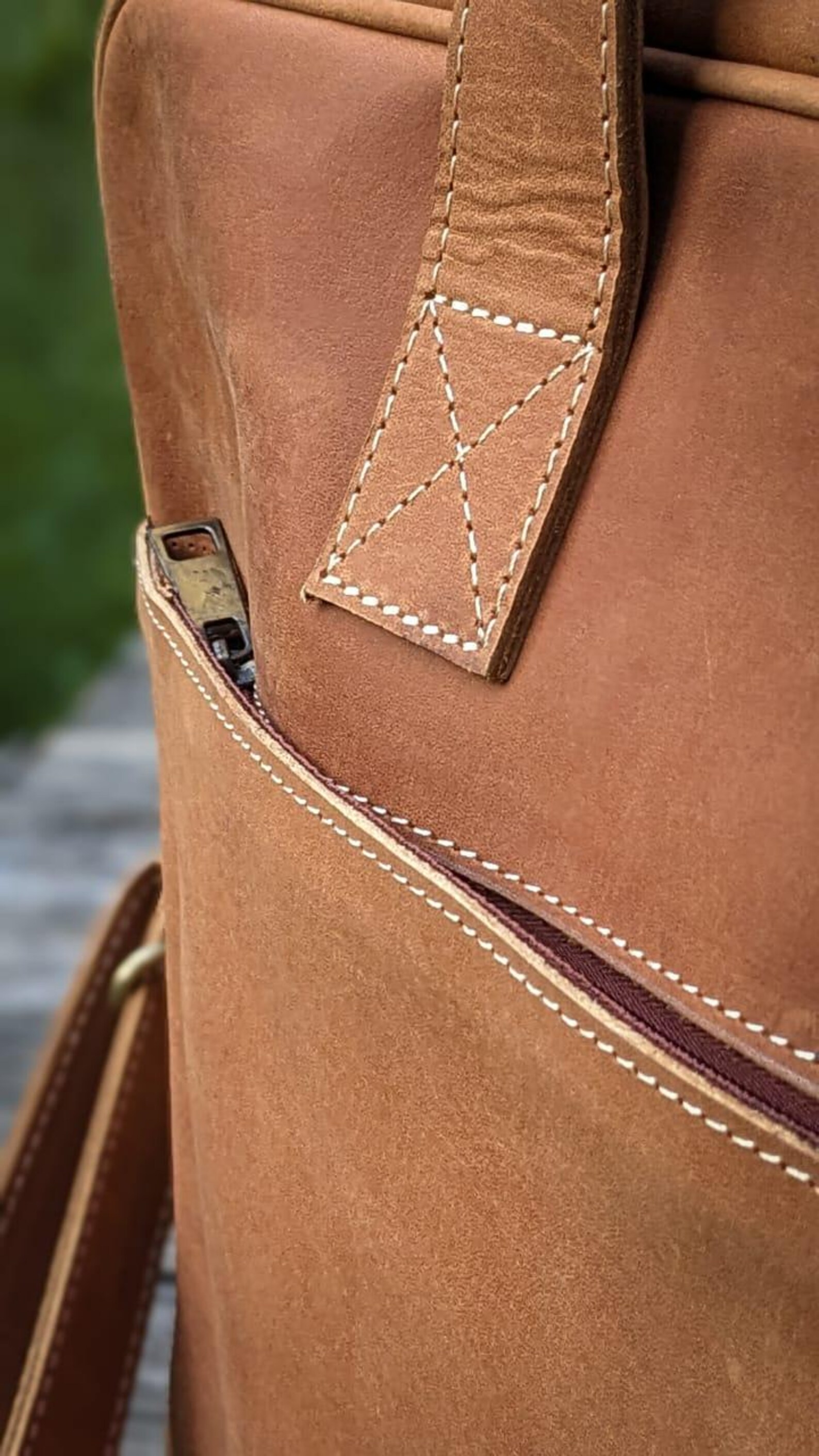 Premium Camel Brown Leather Laptop Bag Stylish and Durable Computer ...