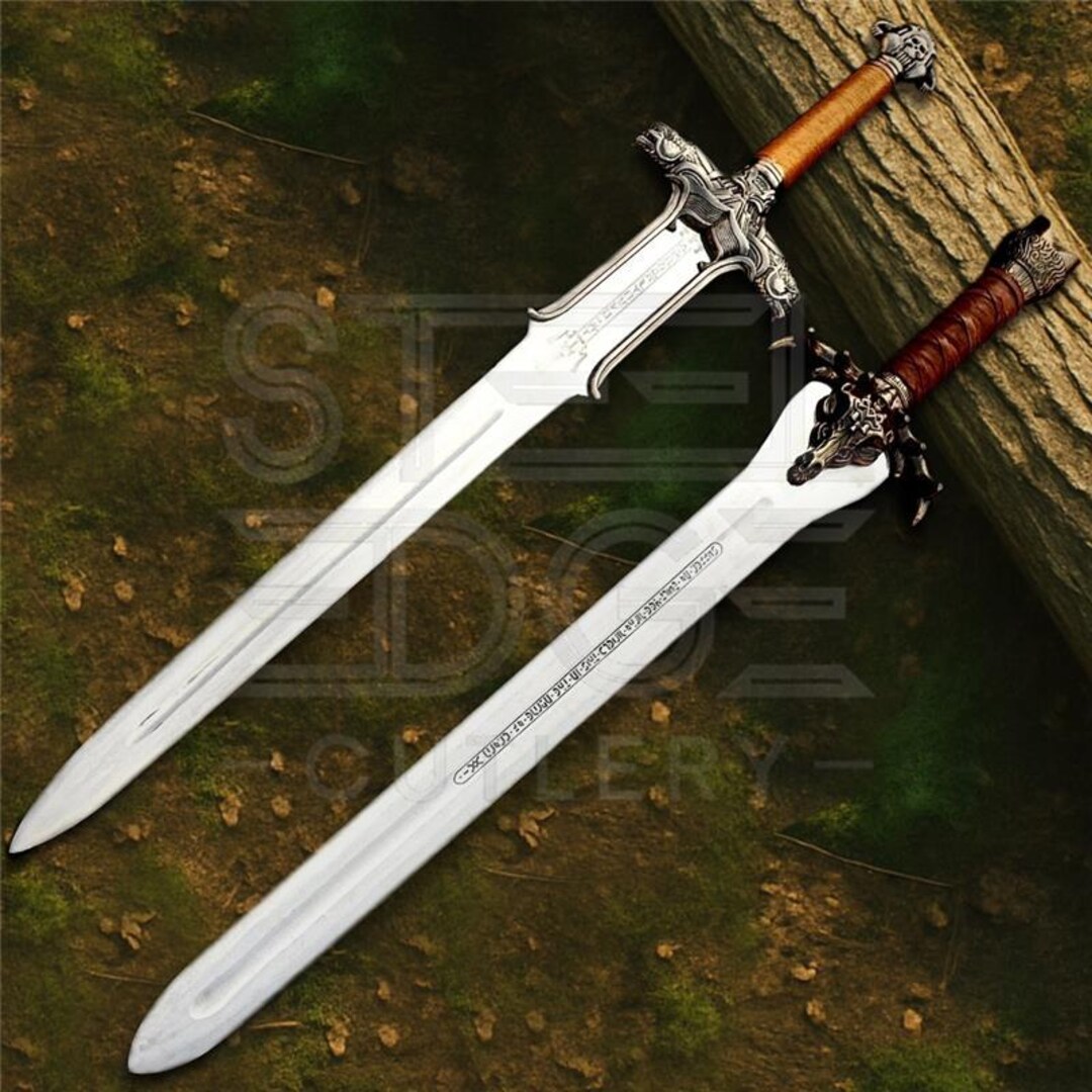 CONAN THE BARBARIAN Replica Pair Sword, Conan Destroyer Father's Sword ...