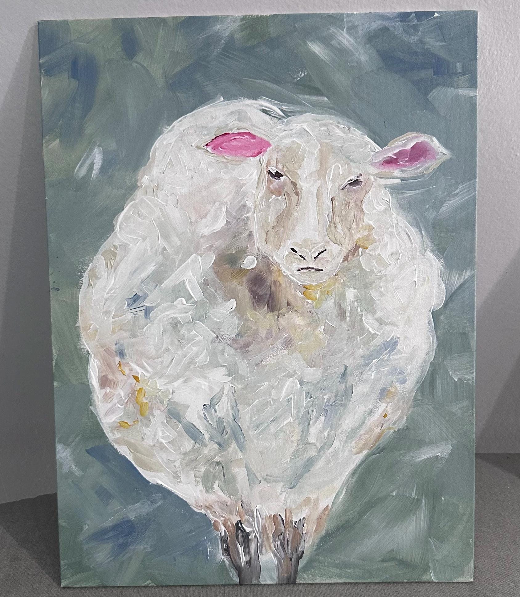 Acrylic Sheep Painting - Etsy