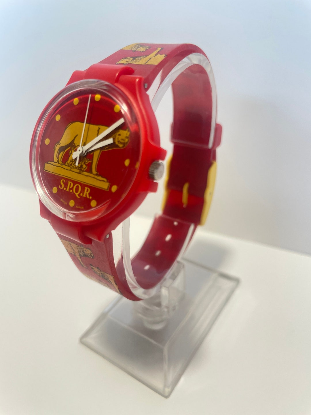 Edition Parmalat made by SWATCH Vintage Football Watch as Roma 1991 - Etsy