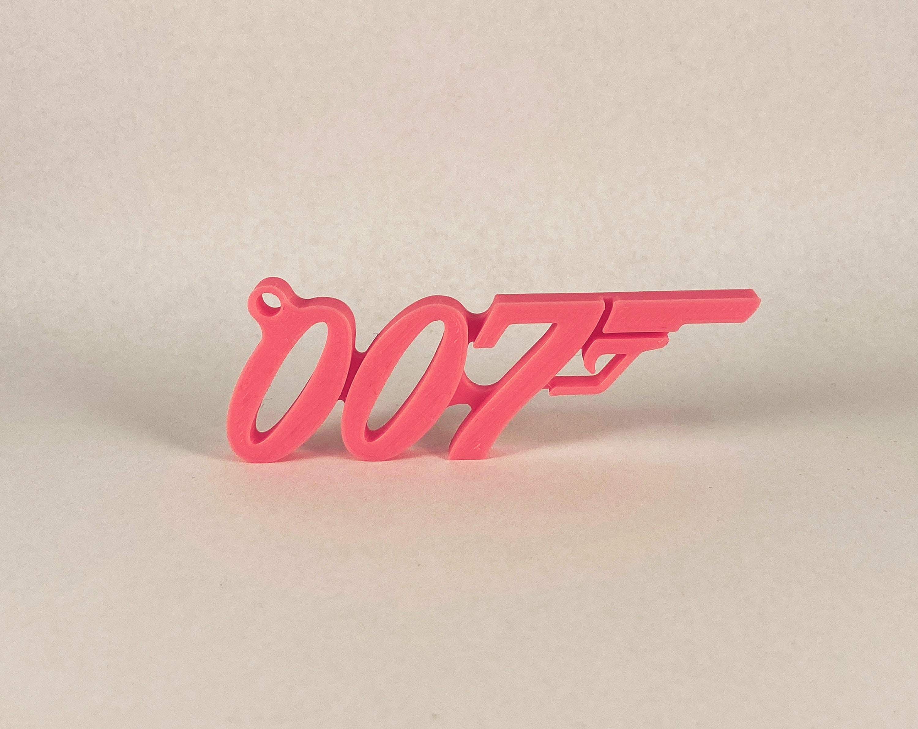 James Bond (007) Keychain [3D Printed] [FREE SHIPPING] - Etsy