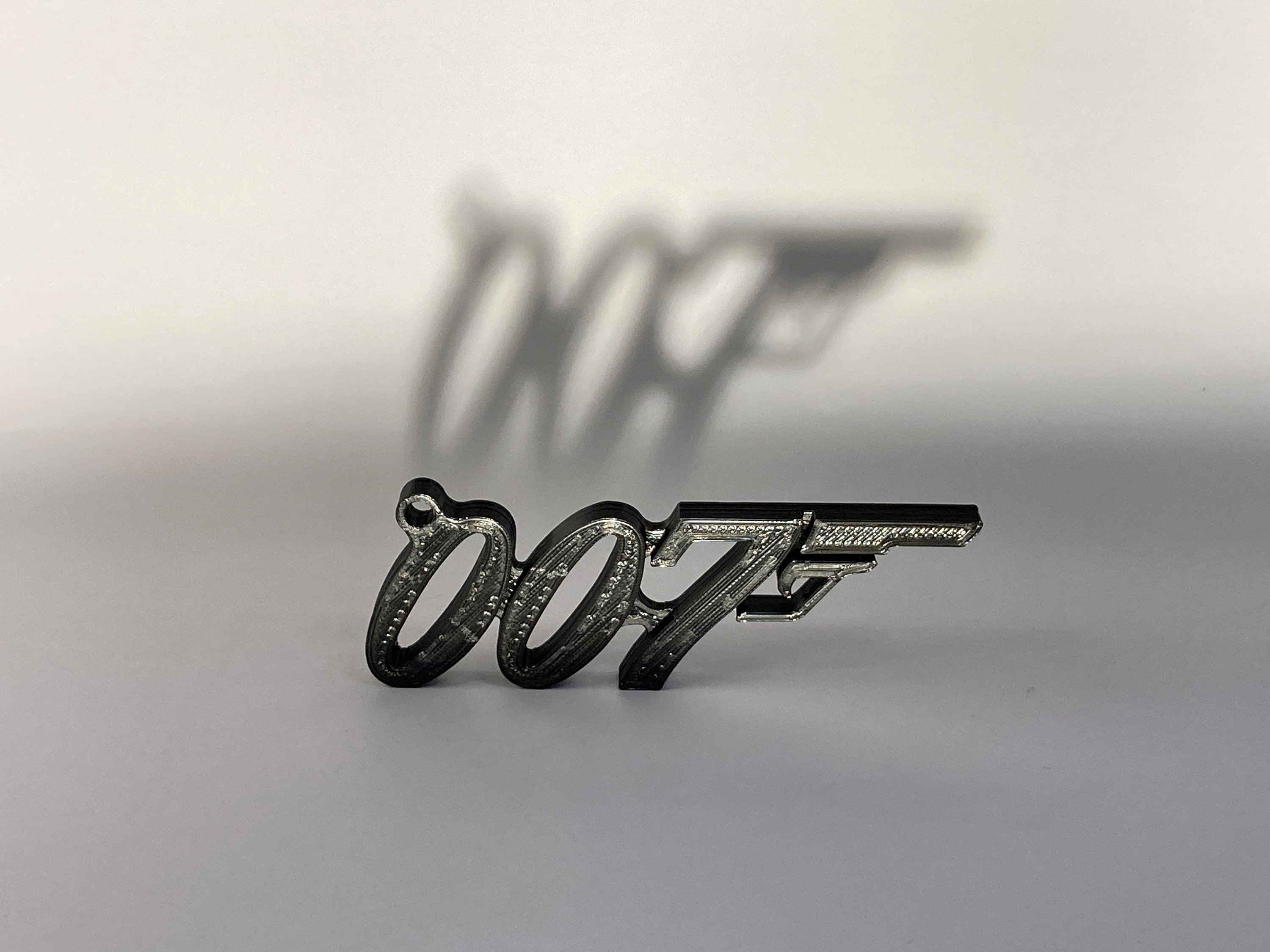 James Bond 007 Keychain [3d Printed] [free Shipping] Etsy