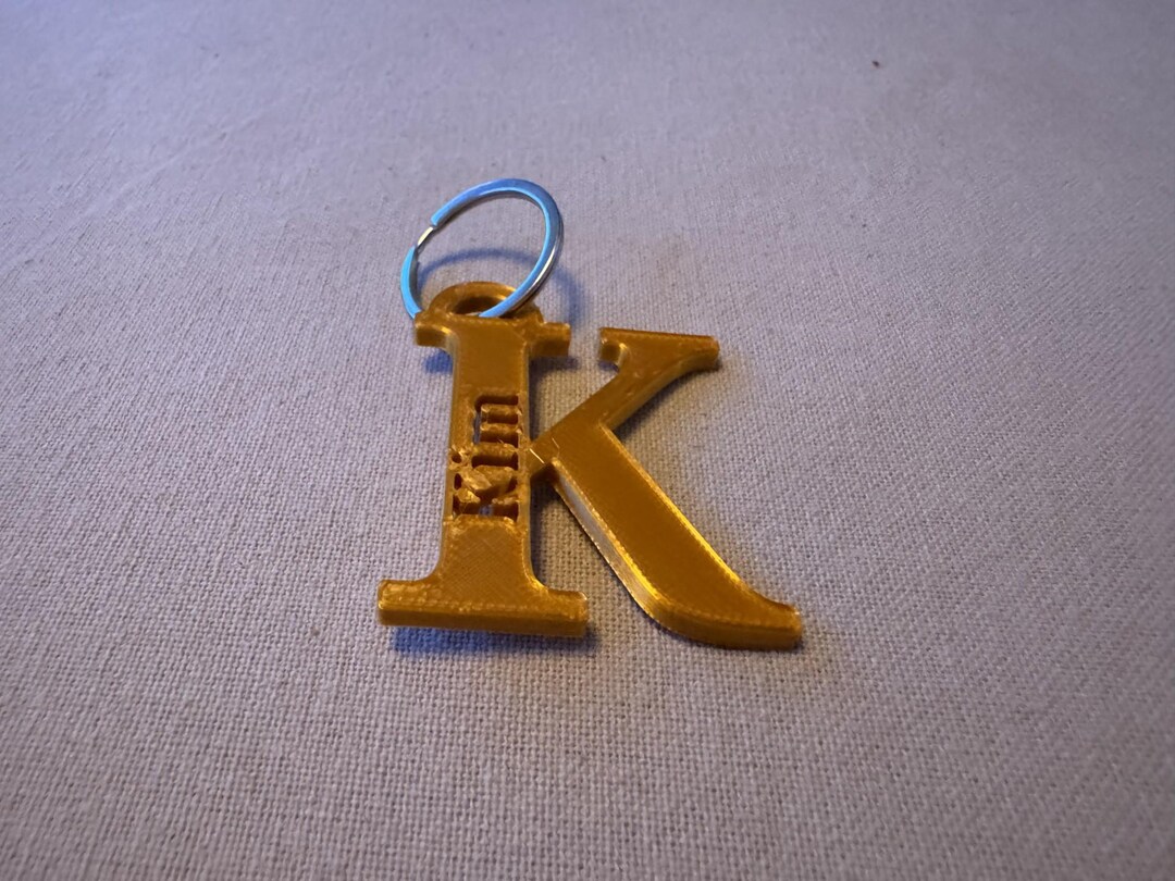 Custom Keychain With Your Name [3D PRINTED] [FREE SHIPPING] - Etsy