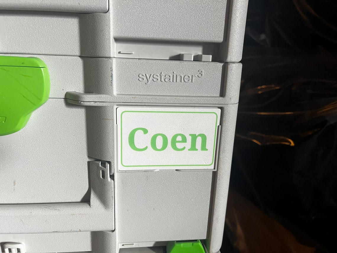 Festool Sortainer Label [3D PRINTED] - Etsy