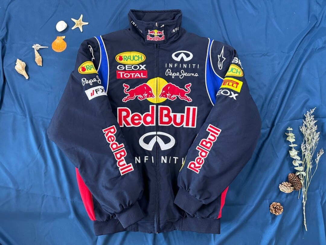 Rare Red Bull Racing Jacket, Vintage 90s F1 Embroidered Street Jacket ...