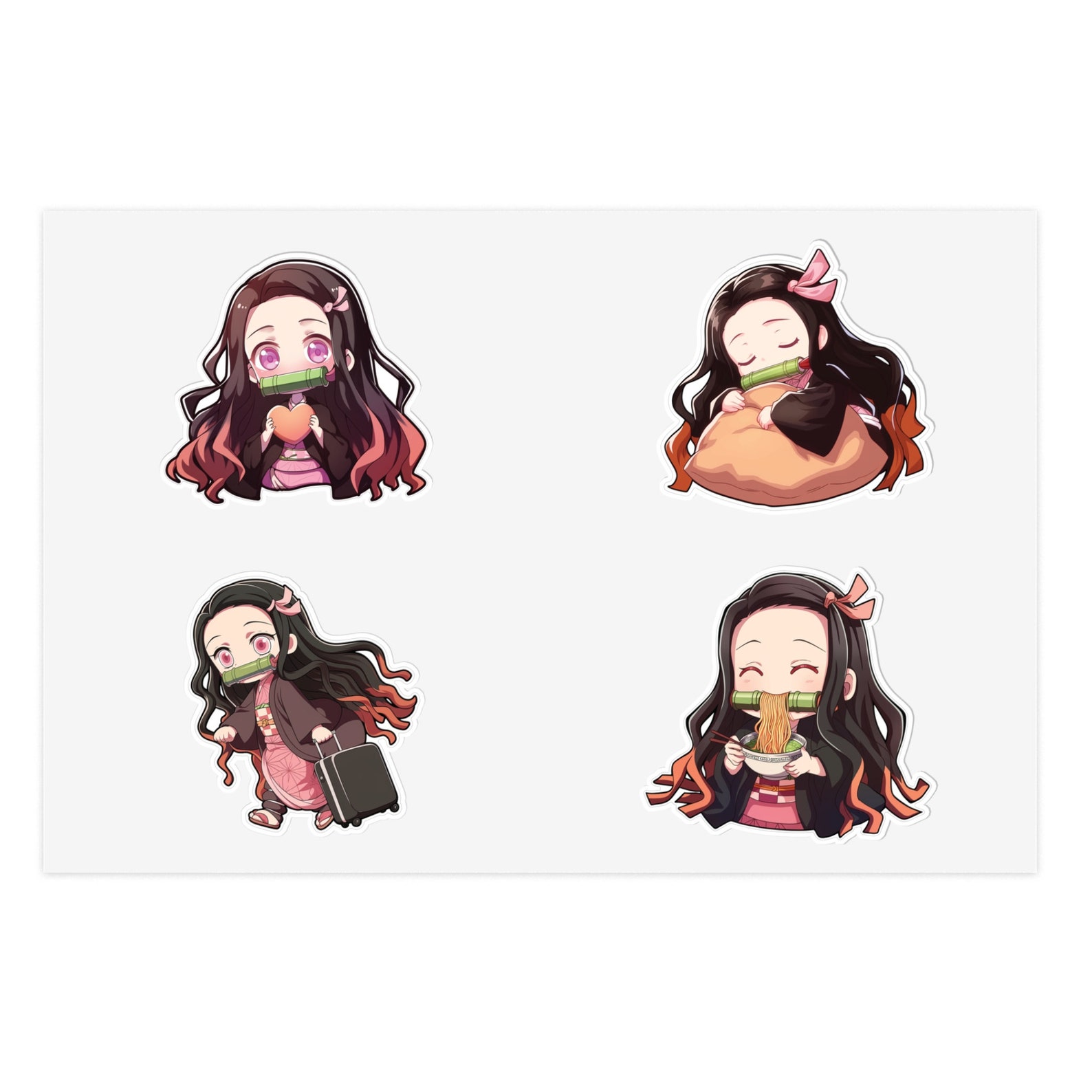 Nezuko Stickers Set 1 - Etsy