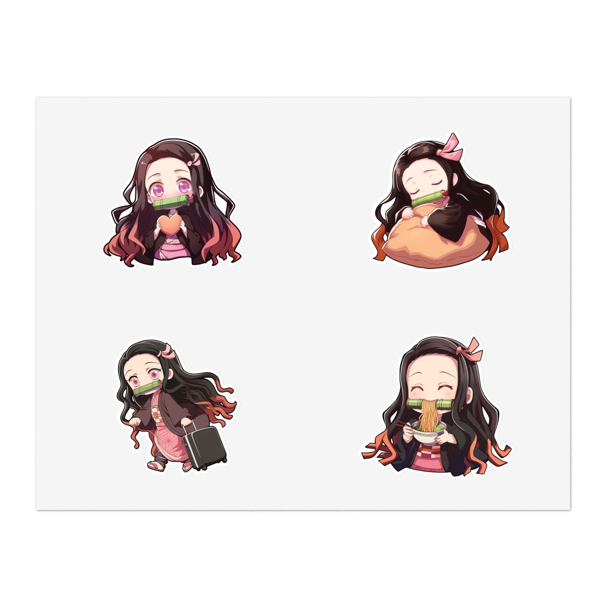 Nezuko Stickers Set 1 - Etsy