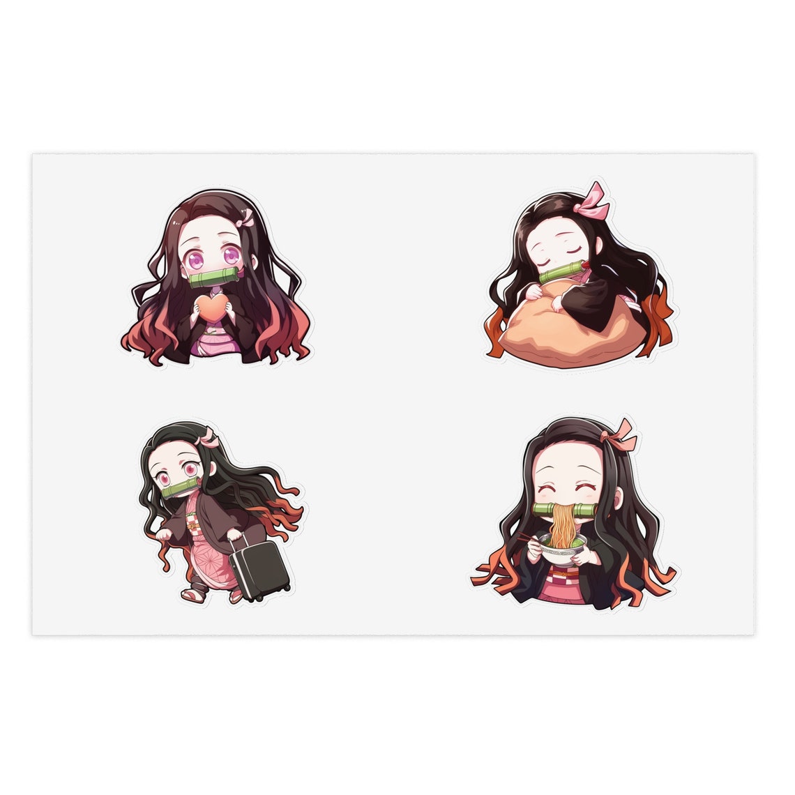 Nezuko Stickers Set 1 - Etsy