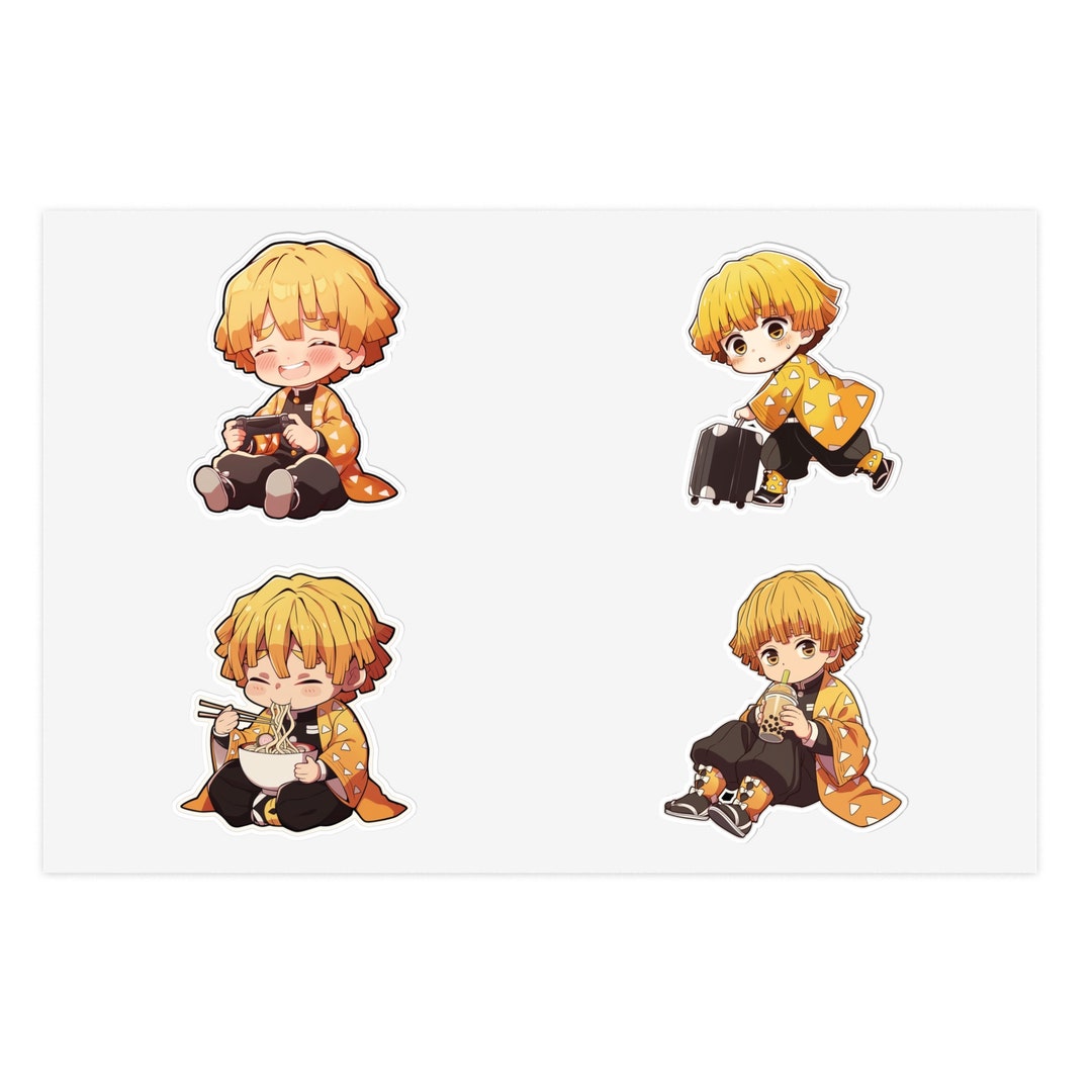 Zenitsu Agatsuma Stickers Set 1 - Etsy