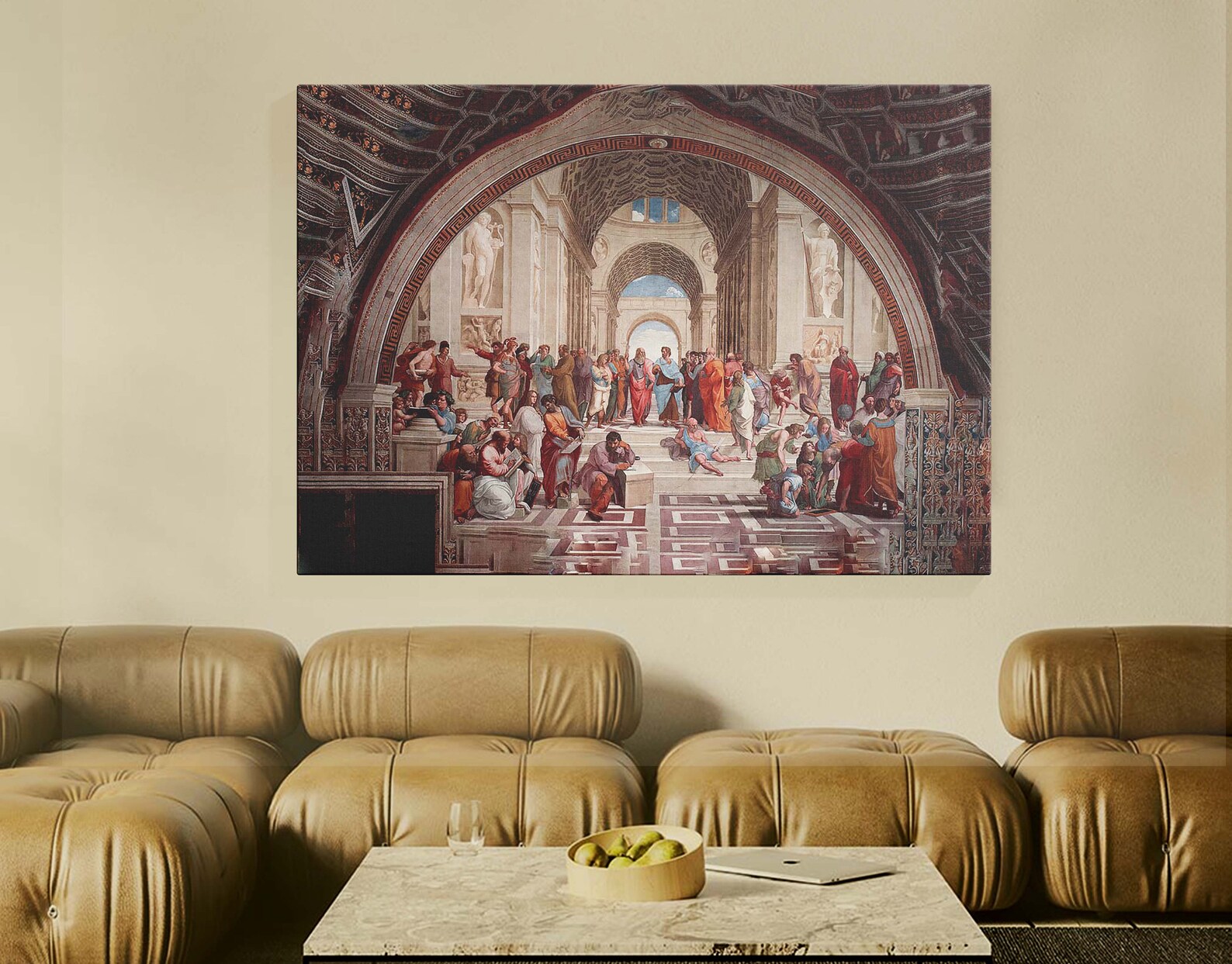 Apostolic Palace Canvas, School of Athens Wall Decor, Raffaello Sanzio ...