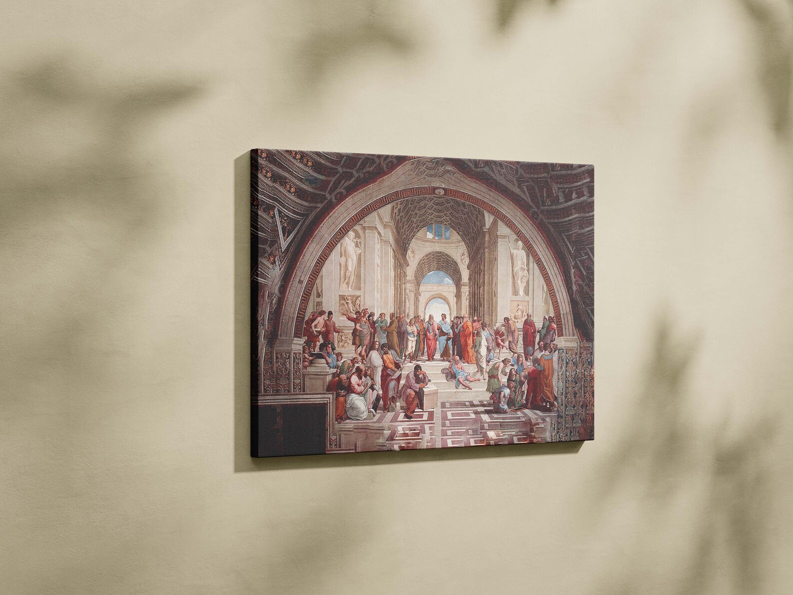 Apostolic Palace Canvas, School of Athens Wall Decor, Raffaello Sanzio ...