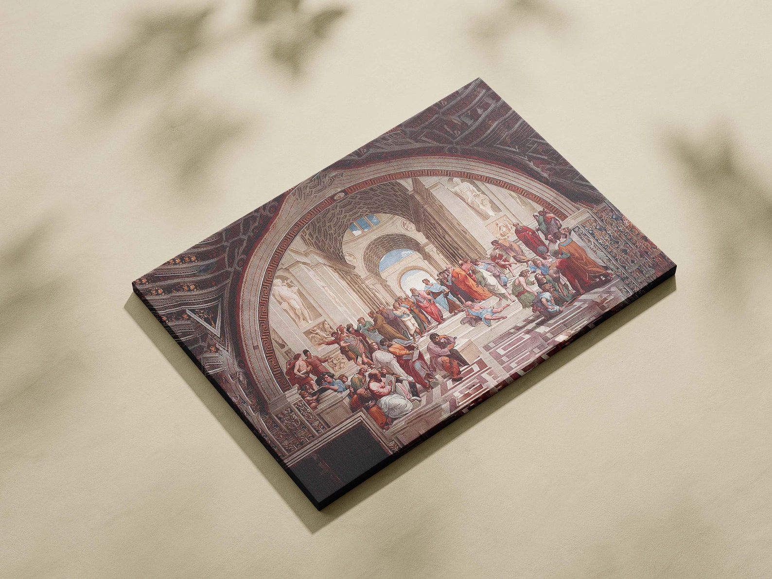 Apostolic Palace Canvas, School of Athens Wall Decor, Raffaello Sanzio ...