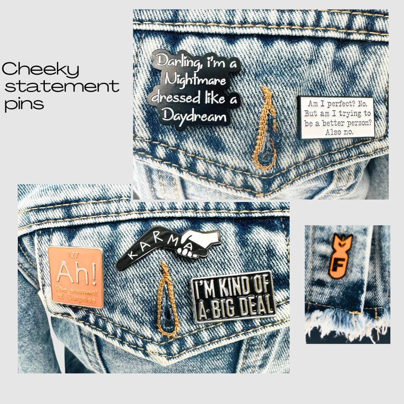 Patched Jean Jacket Concert Fashion Interchangeable Patch Custom Pin ...